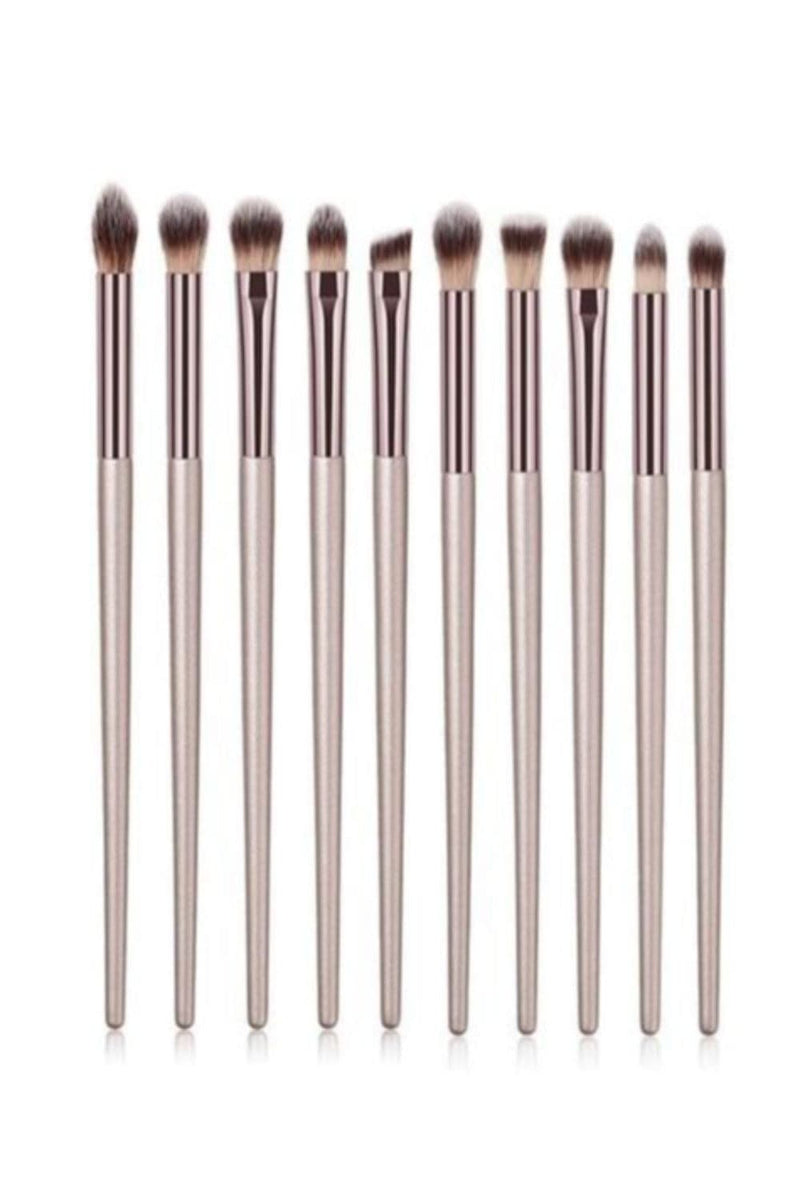 10 Pcs Kabuki Blending Makeup Brush Set - TGC Boutique
